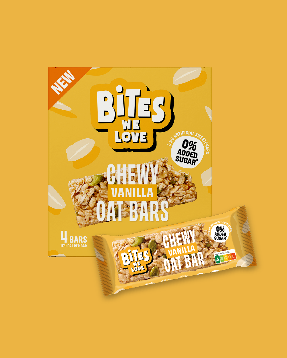 Chewy Oat Bar Vanilla 30g – BitesWeLove